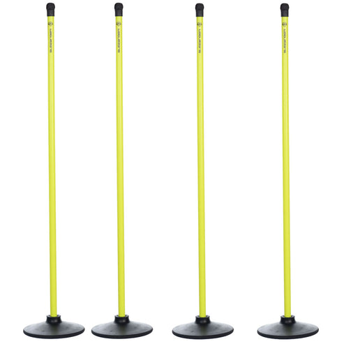 Slazenger Yellow Rounders Posts & Black Bases Set of 4 – Sports Directory